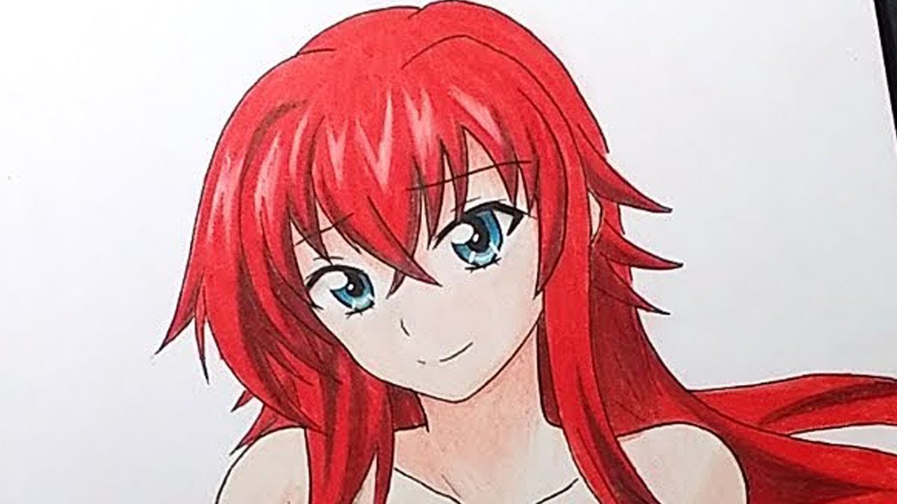 Como dibujar a Rias Gremory (High School DXD) | How to draw Rias ...