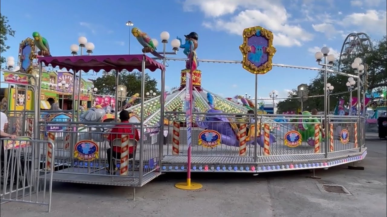 Jumbo Dumbo, This weeks Carnival Ride. 2024 Miami FL. #carnivalrides # ...