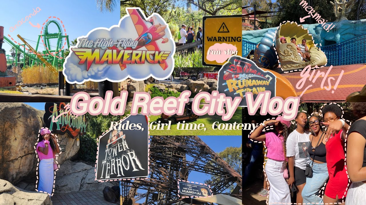 Day at Gold Reef City🎢| First Vlog🎀| OnaVlogs| South African YouTuber ...