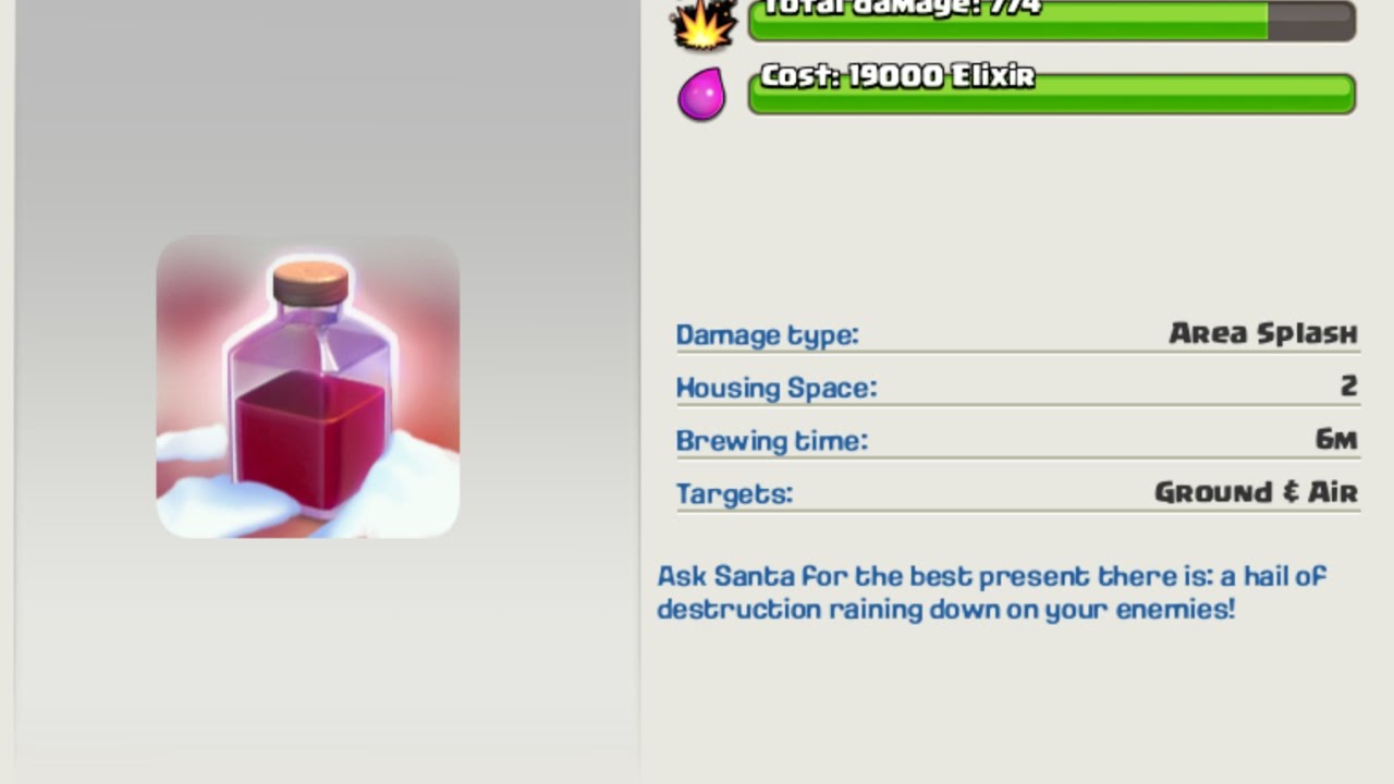 Santa's Suprize! CoC's new x-mas spell - YouTube