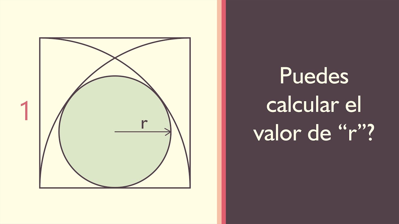 Circulo entre cuadrantes. Puedes calcular el radio de la circunferencia ...