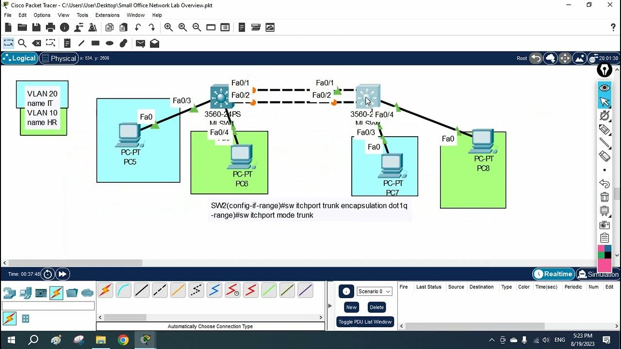How to Configure Etherchannel PAGP in Packet Tracer? | CCNA | CCNP - YouTube