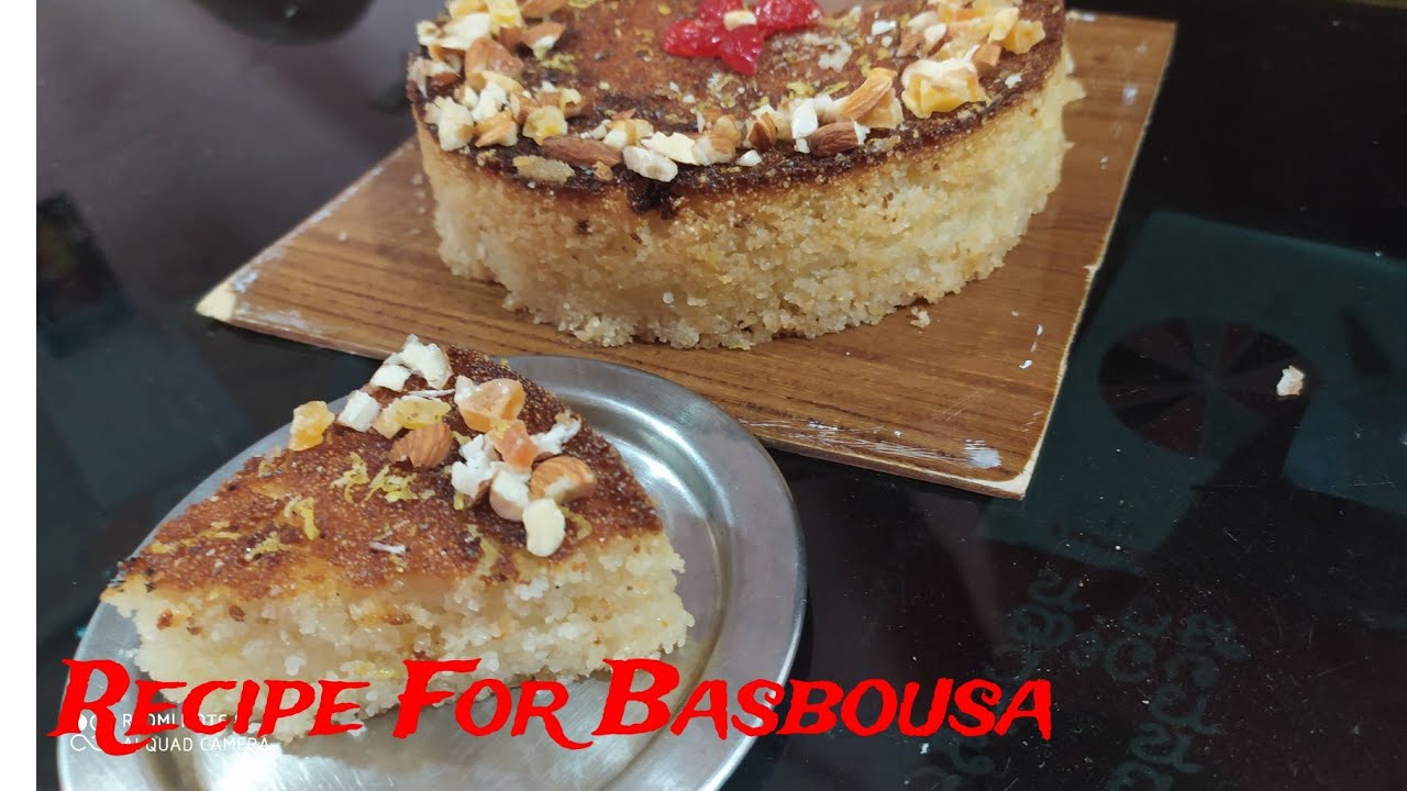 Recipe for Basbousa - YouTube