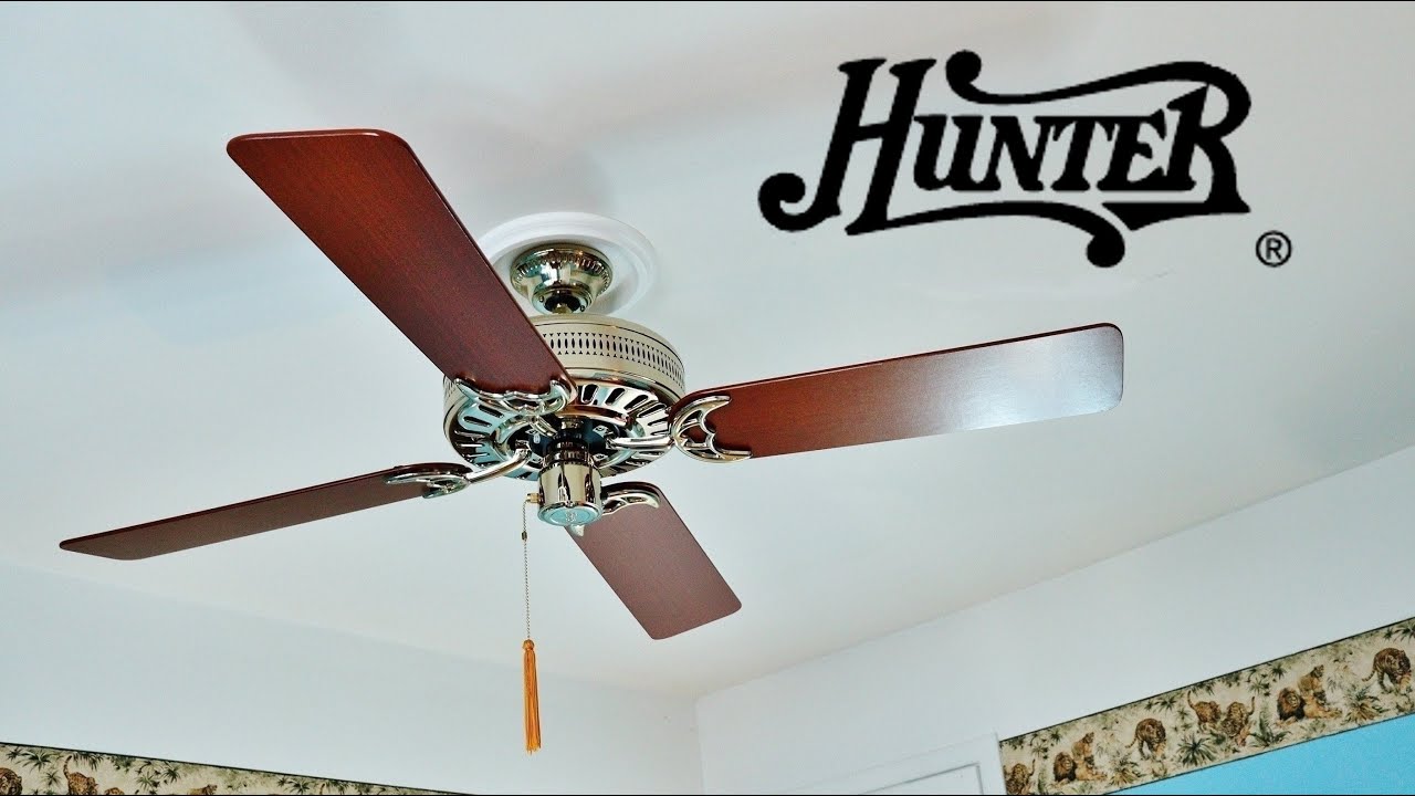 1987 Hunter Studio Series 132 cm Ceiling Fan | Unboxing - YouTube