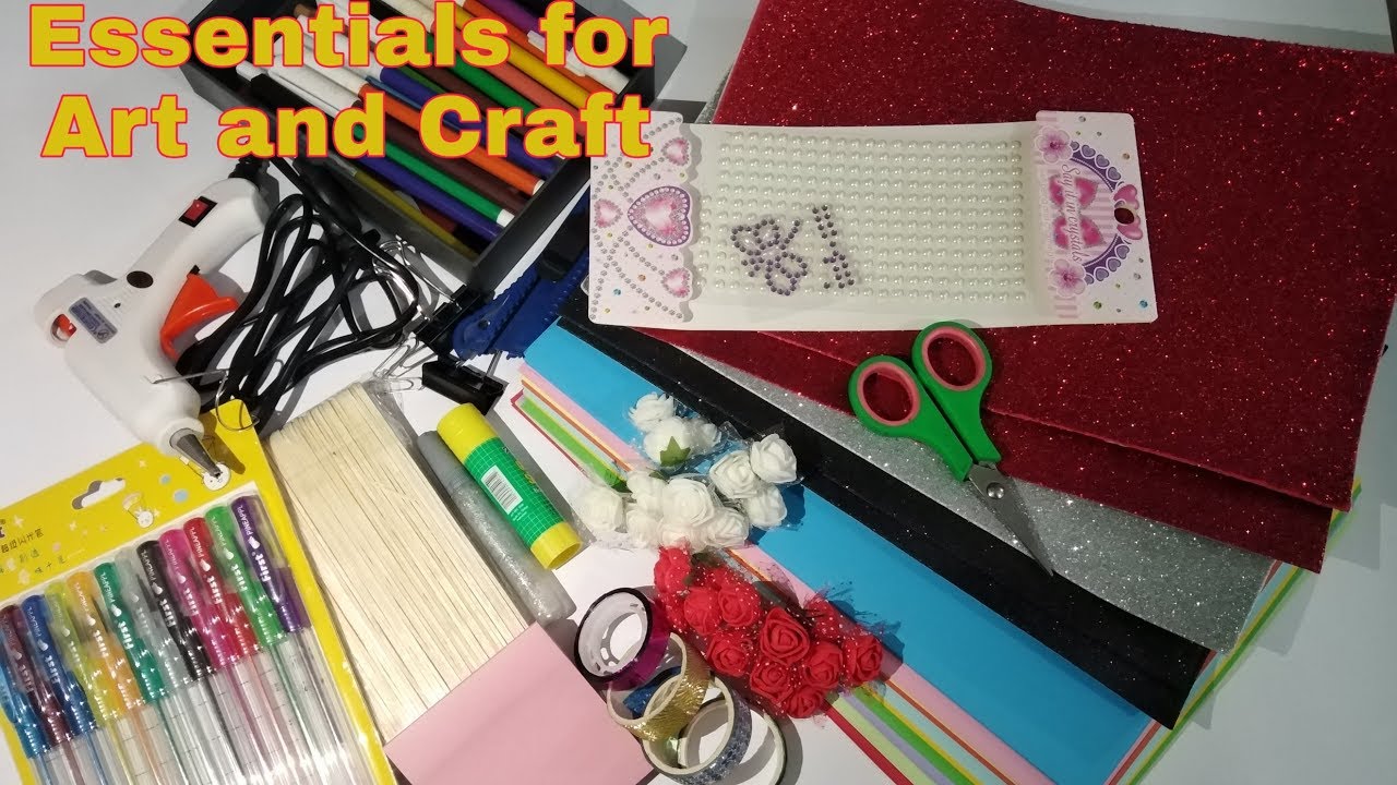 Basic Craft essentials for Art work with price| Art & craft by Zara ...