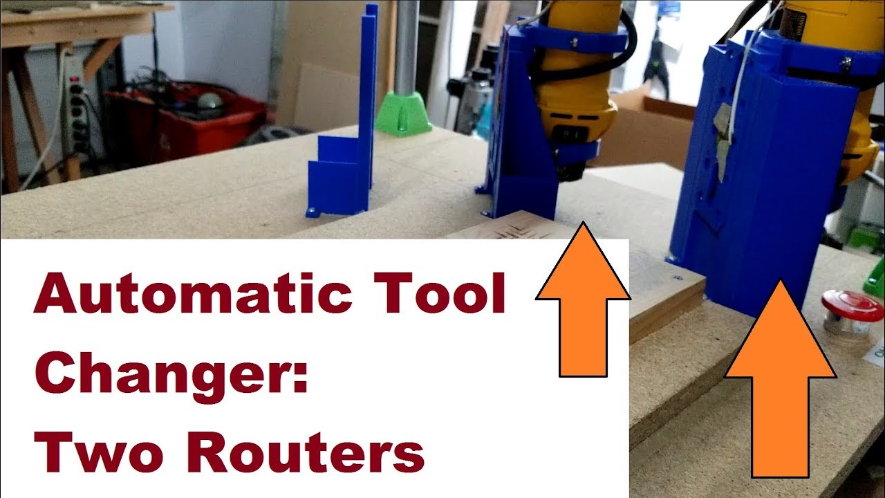 MPCNC Automatic Tool Change: Routers! - YouTube
