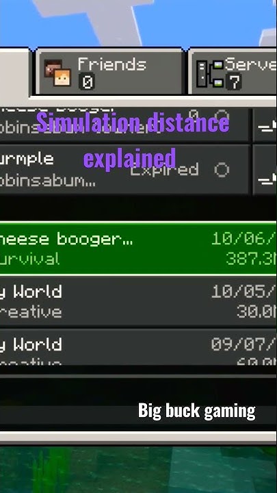 Minecraft bedrock simulation distance explained - YouTube