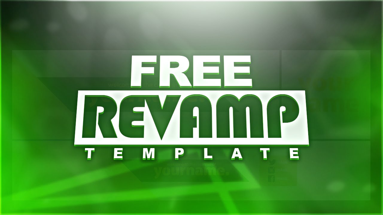 Free Clean Revamp Template (Photoshop) - YouTube
