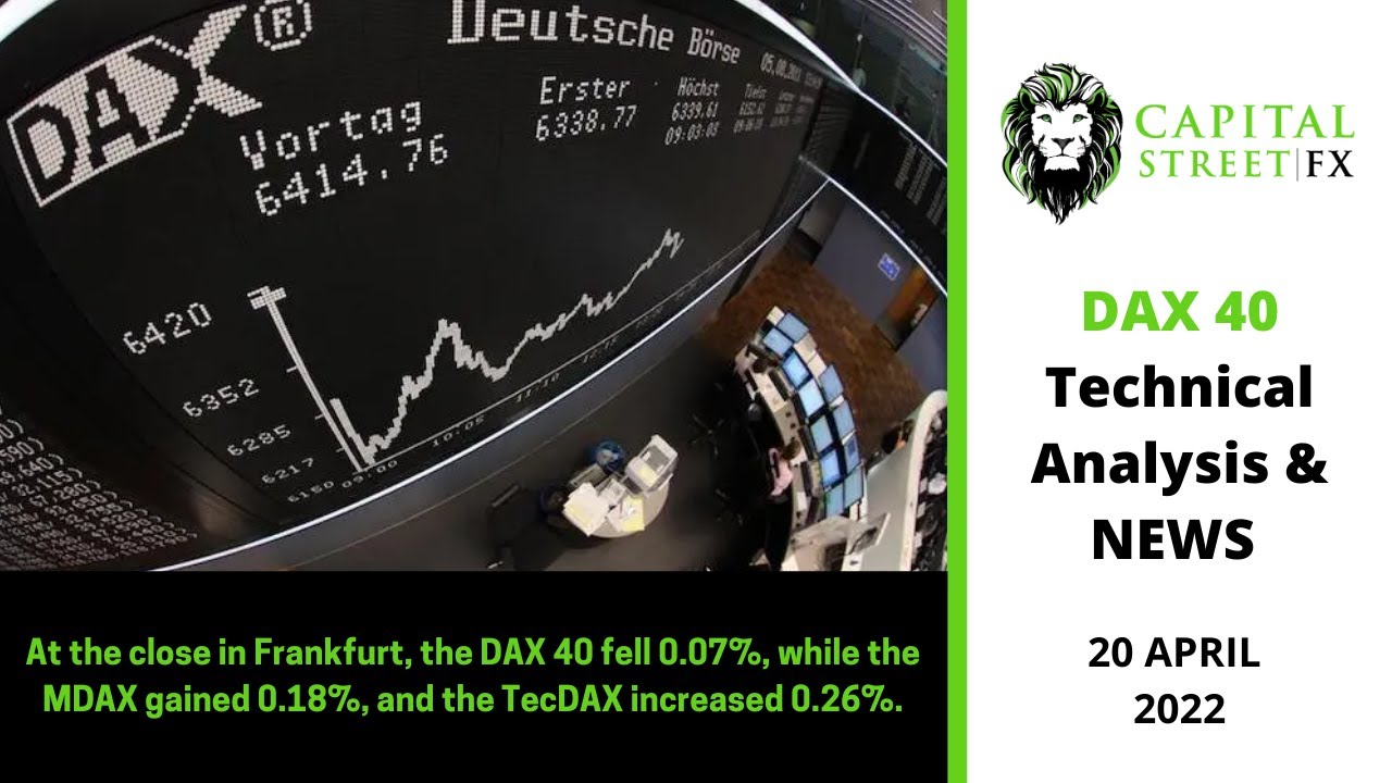 DAX 40 Index Price Technical Analysis, News & Free Trade Signals - 20 April 2022 - YouTube