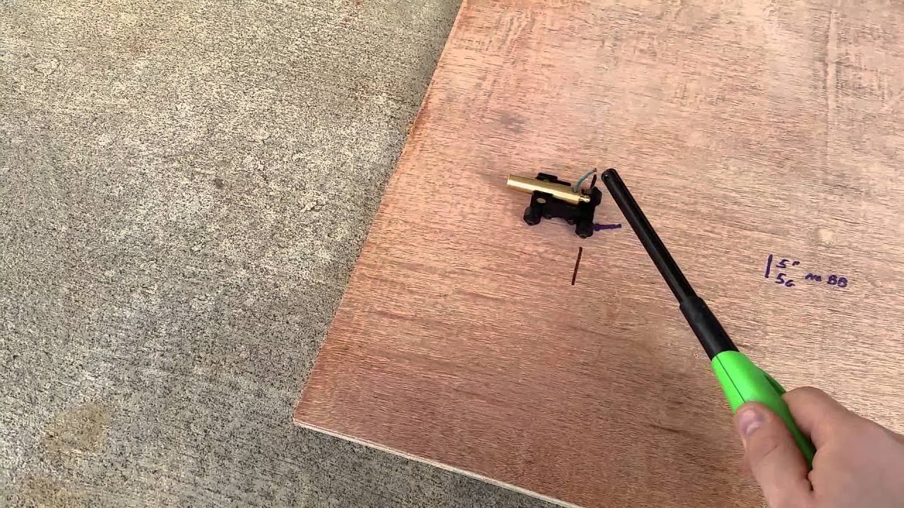 Shooting mini cannon, blank, 8g of 4F powder - YouTube