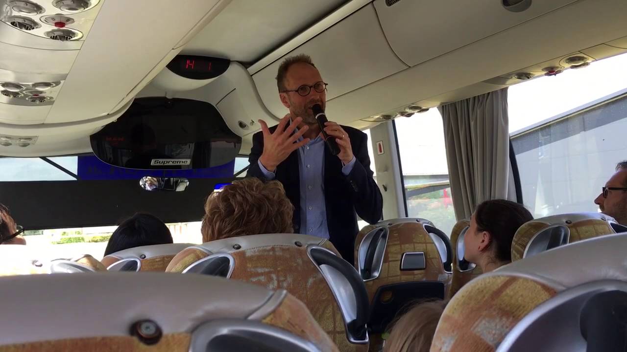 LEGO Inside Tour 2016 - CEO gives us a guide tour in the bus - YouTube