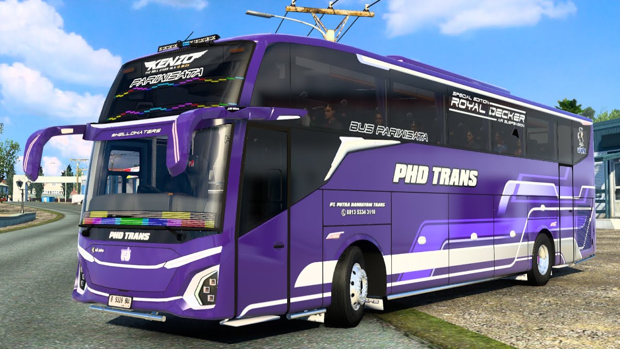 BUS PHD TRANS "KENZO" TRIP TO PANTAI PASIR PUTIH | ETS 2 INDONESIA ...
