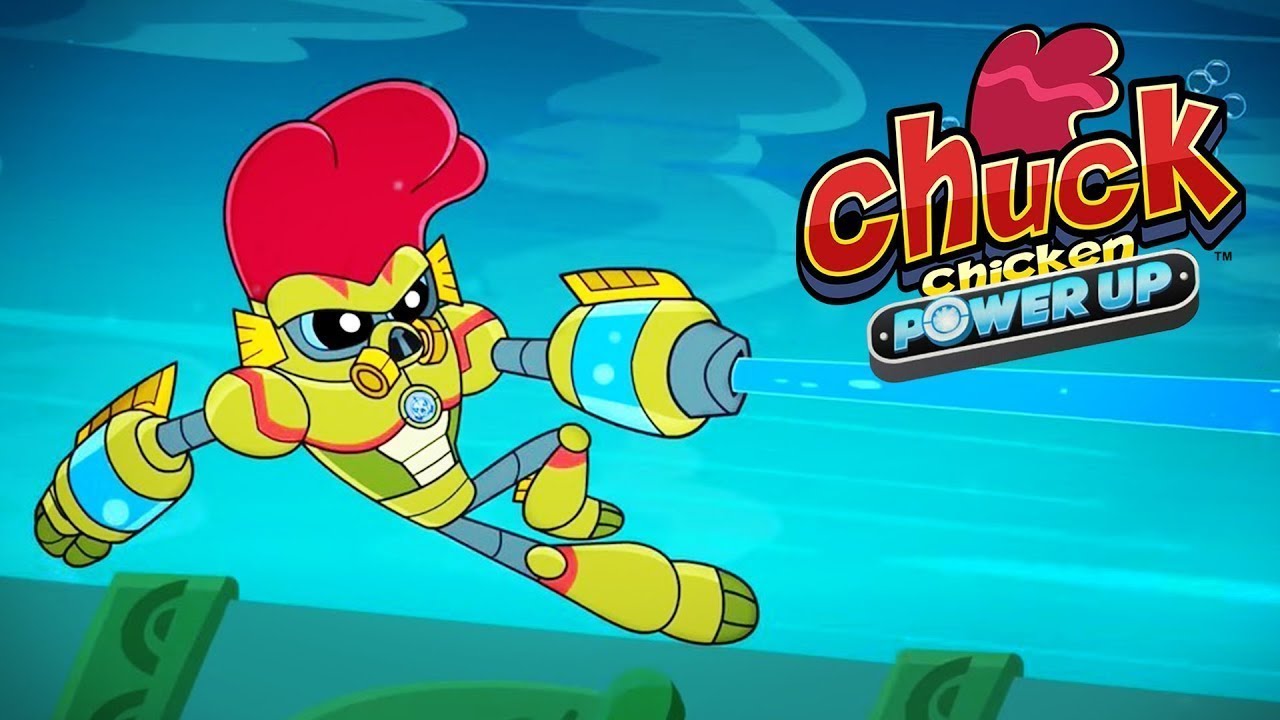 Chuck Chicken Power Up - The Sea Lord's Trident - Super ToonsTV - YouTube