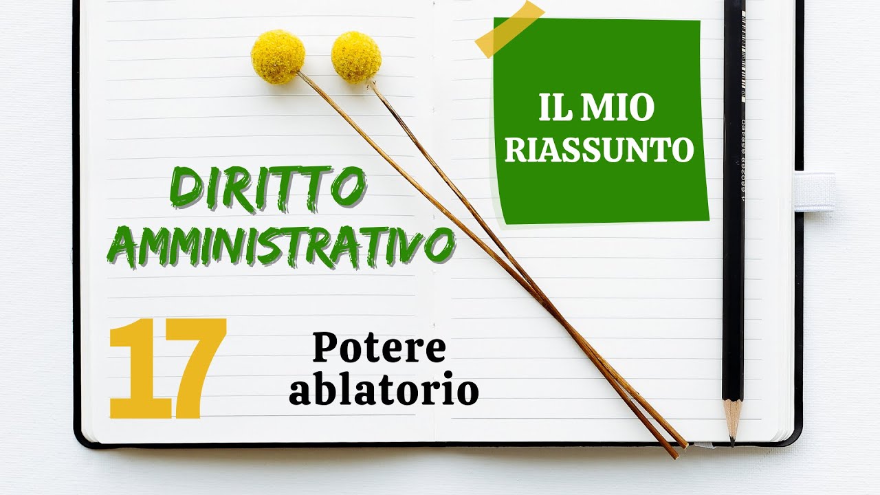 Diritto Amministrativo - Capitolo 17: potere ablatorio - YouTube