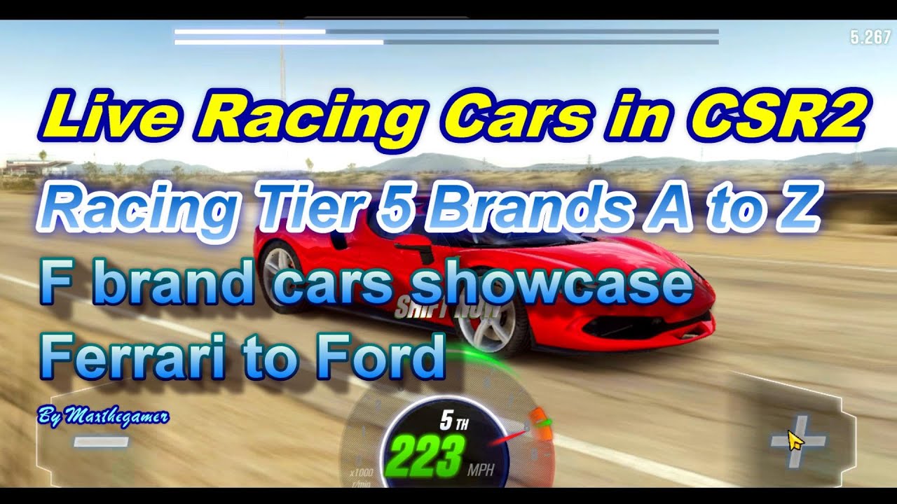 CSR 2 | CSR Racing 2, Live Racing showcase, F brands, Ferrari to Ford ...