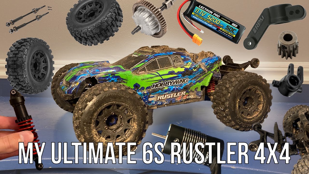 My 6s Rustler 4x4 Build! - Best Upgrades, Full Build, and 3+ Year ...