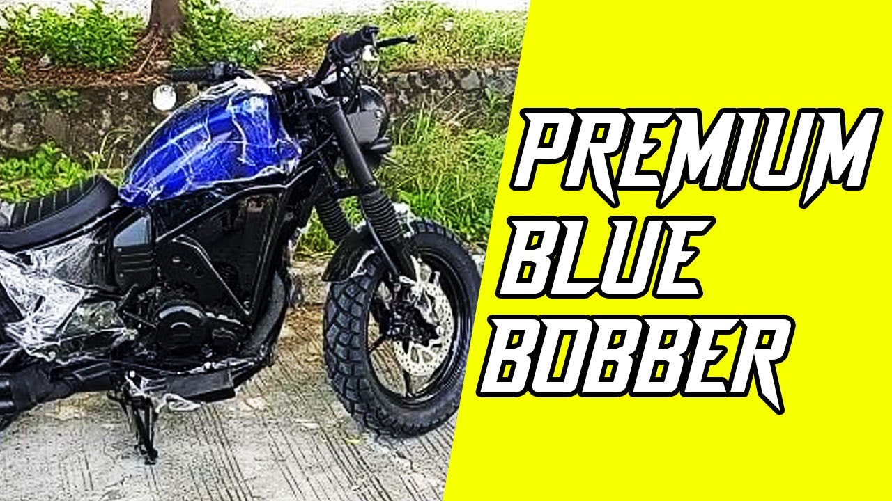 Blue Bobber Basic Yamaha Byson 150cc - #ARMCustom - YouTube
