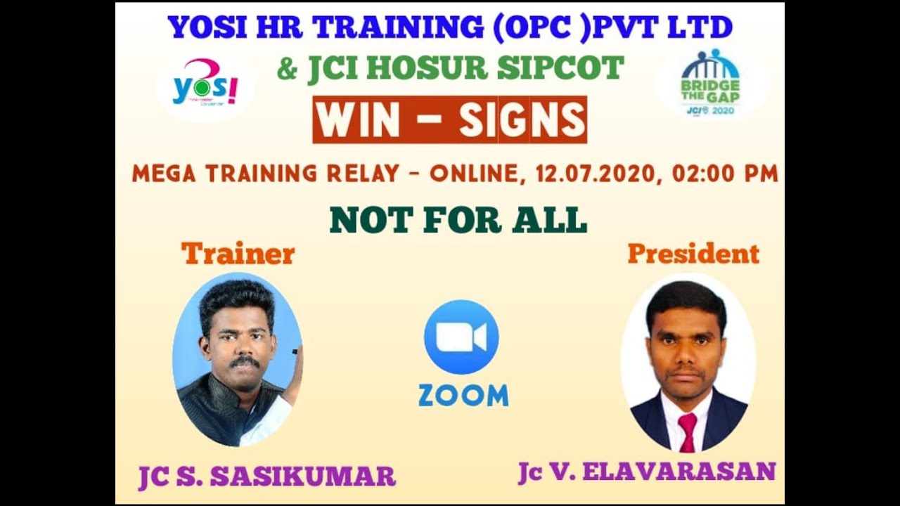 Sixth Session of YOSI Win Signs - YouTube