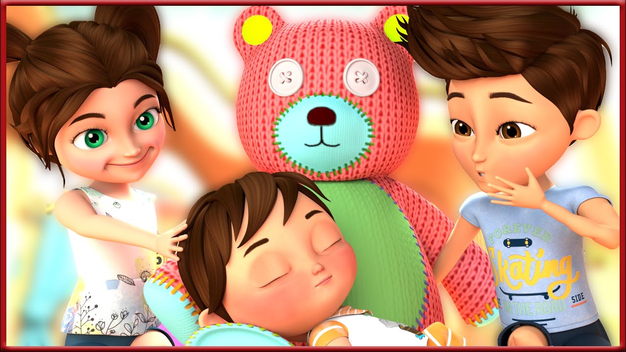 Teddy Bear, Teddy Bear Song | 🍌Banana Cartoon 3D Nursery Rhymes Baby ...