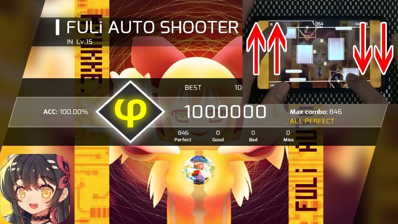 【PHIGROS】FULi AUTO SHOOTER IN Lv. 15 ALL PERFECT - YouTube
