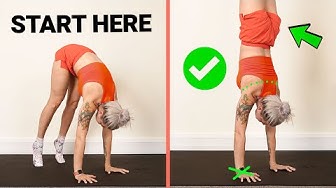 Handstand Strength Exercise Drill With Coach Meggin! - YouTube