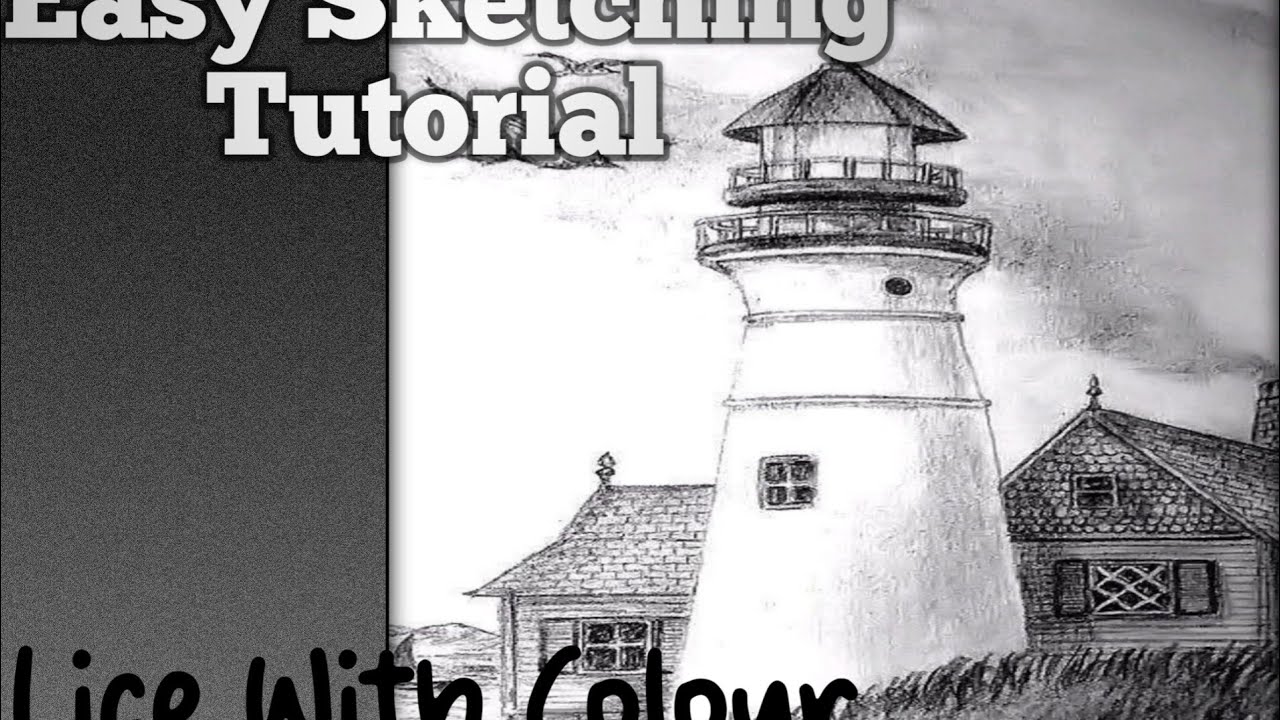 How to draw lighthouse || Pencil Sketching || Easy Way || Life with ...
