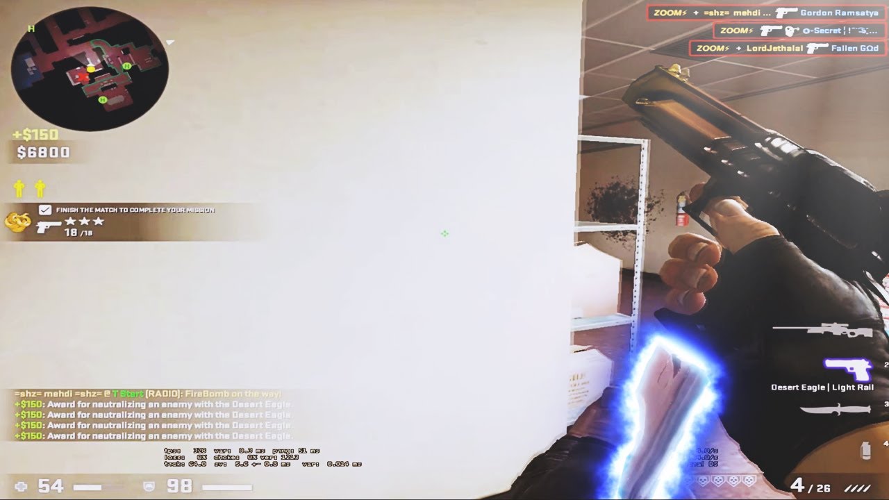 1V6 Deagle -Saber Glow Effect - YouTube