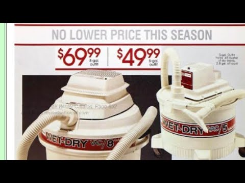Shop vac from 80s 90s - YouTube