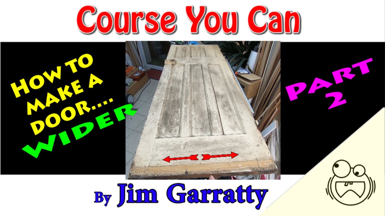 Make Door Wider Part 2. Modify antique door to fit your door frame ...