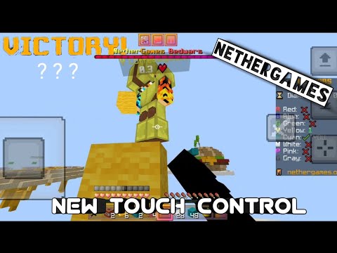 New touch control | bedwars | mcpe gameplay | in mobile | Minecraft ...