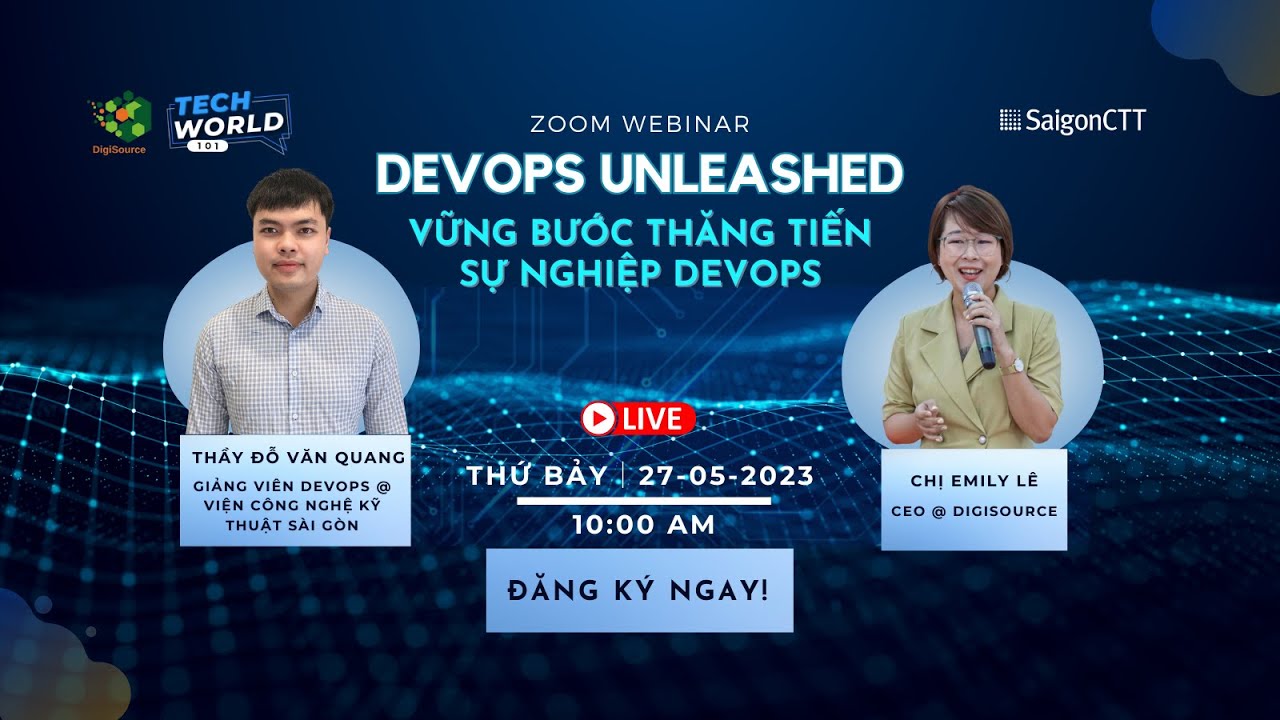 Webinar DevOps Unleashed: Vững bước thăng tiến sự nghiệp DevOps - YouTube
