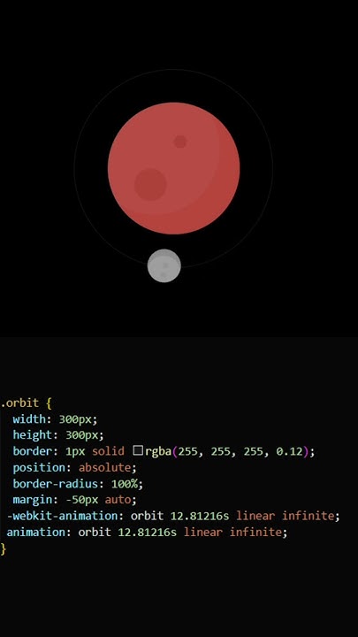 Create Stunning Red Orbit Animation In Html And Css π Coding Html