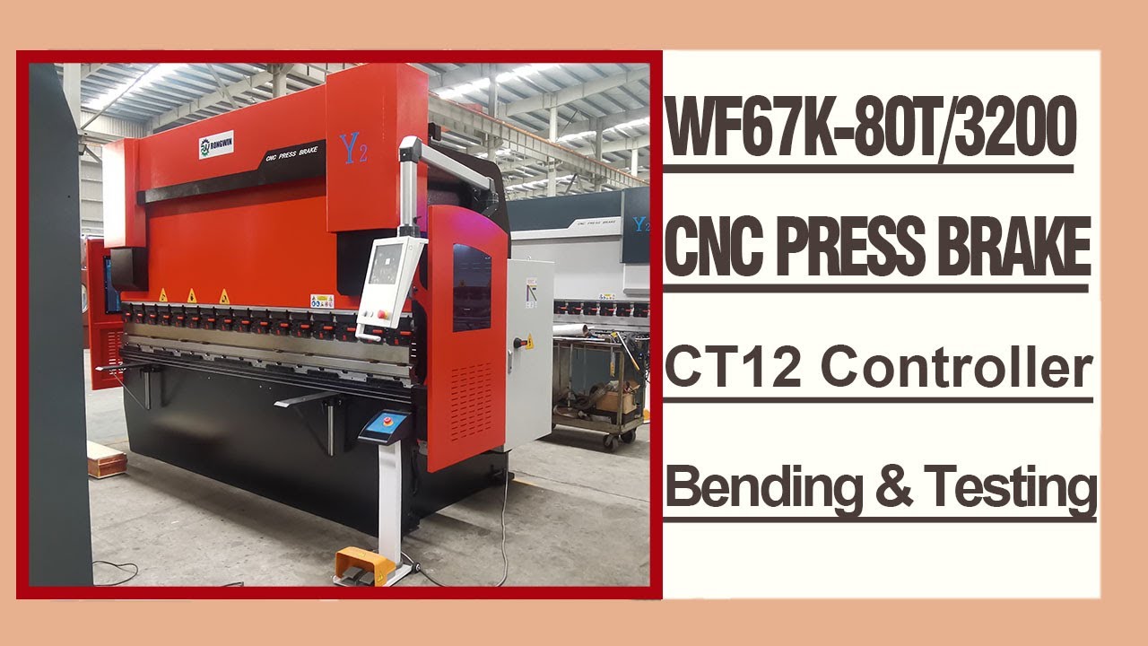 RONGWIN high accuracy electro-hydraulic WF67K-80T/3200 cnc press brake ...