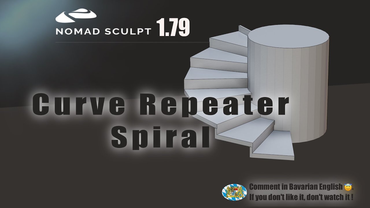 Nomad Sculpt - Video Manual - 27 - Curve Repeater Spiral - Tutorial (V1 ...