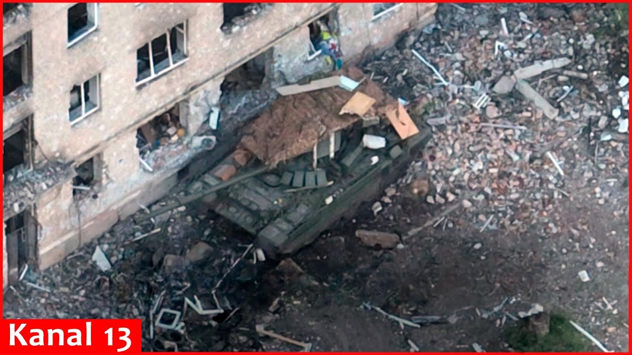 Paratroopers destroyed a Russian tank that bombed buildings in Bakhmut ...