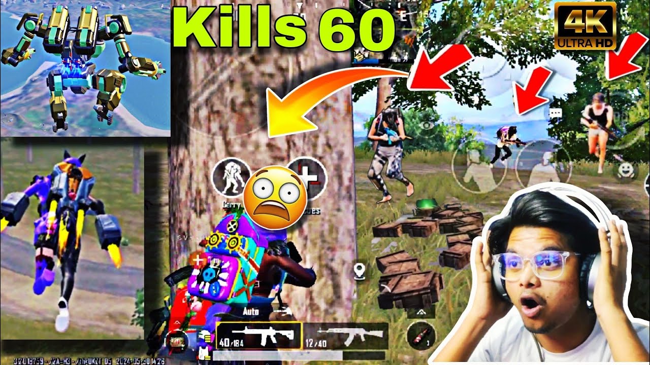 BGMI NEW UPDATE 3.2 || HIGHEST KILLS ? || I USE THE || Mecha robot FOR ...