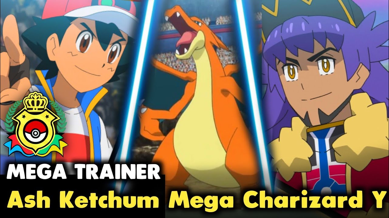 Ash's Mega Charizard Y in Pokemon Journeys | Leon Mega charizard ...