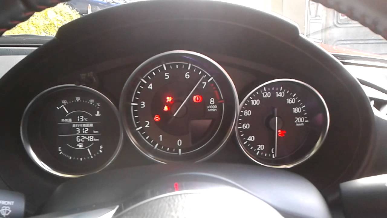 2015 New MX5 1.5 Dash Clocks Startup And Rev Engine Sound - YouTube