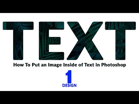 How To Put an Image Inside of Text - Photoshop Tutorial Quick Tip - YouTube