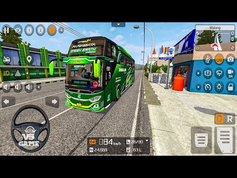 Bus Tunggal jaya Green Earth Full Anim - Bus Simulator Indonesia ...