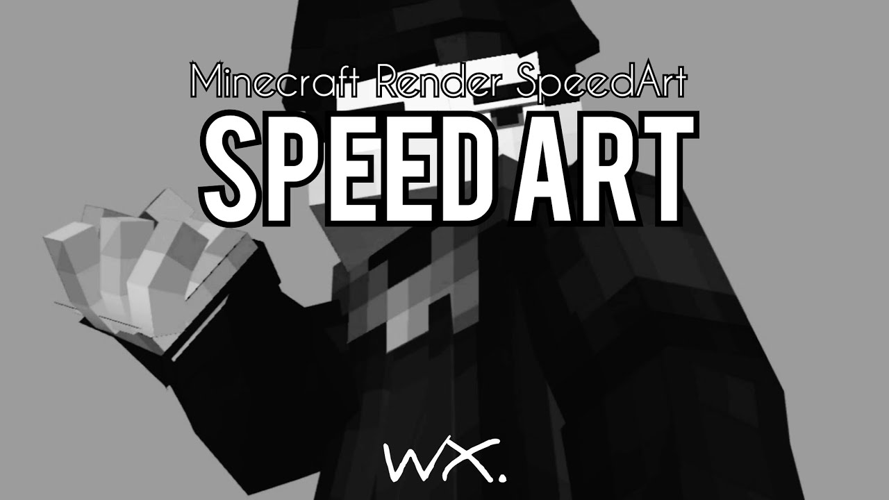 SPEED ART MINECRAFT RENDER GFX - For Anwartz - YouTube