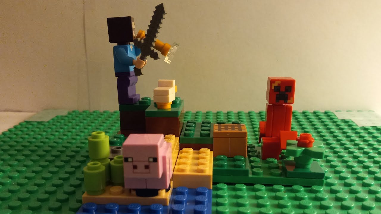 lego minecraft stop motion - YouTube