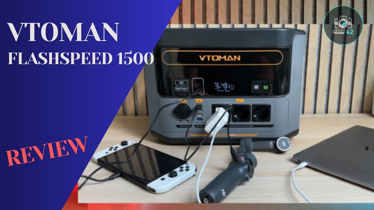 VTOMAN - FlashSpeed 1500 - Powerstation - Review - YouTube