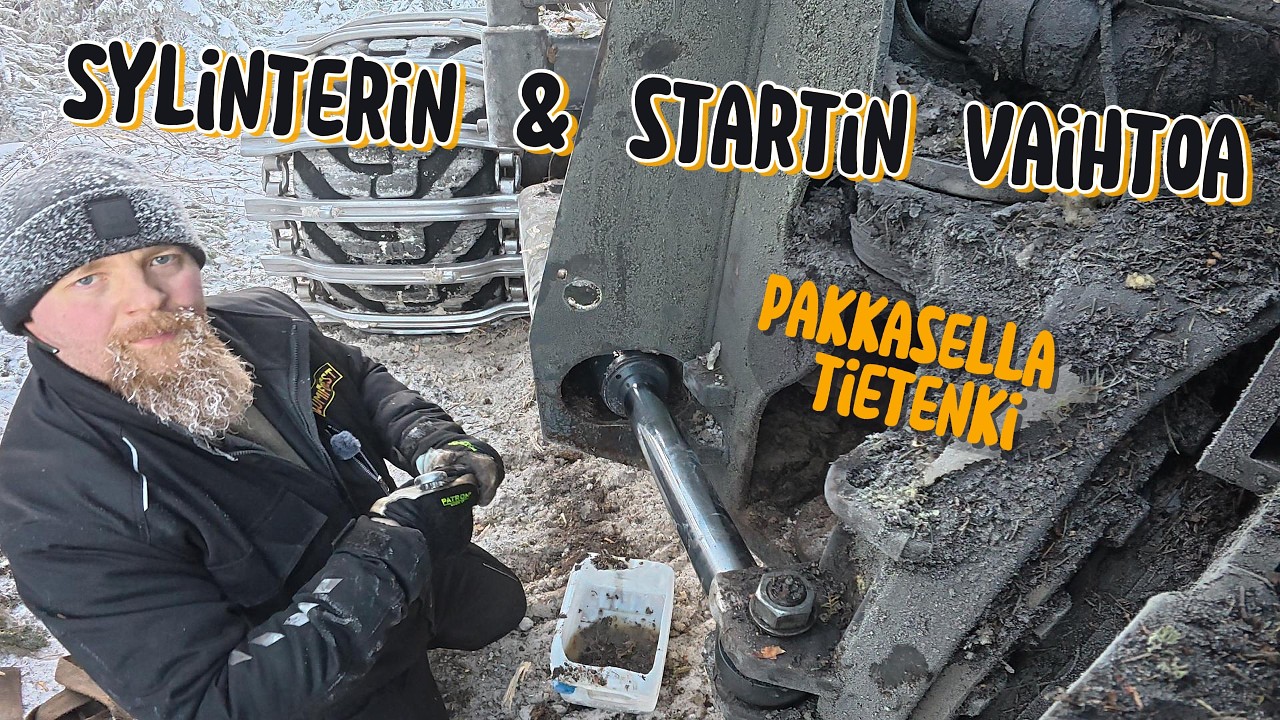Sylinterin ja startin vaihtoa | Ponsse Buffalo - YouTube