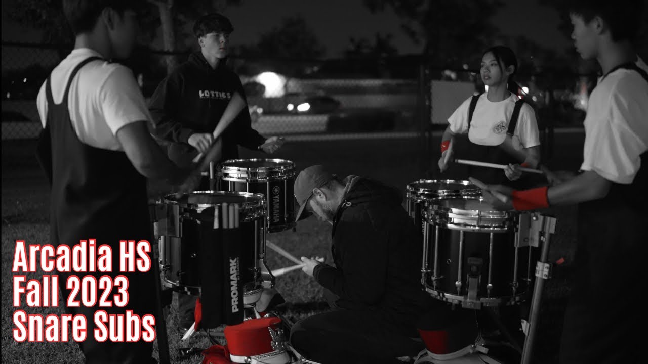 Arcadia HS Drumline - Fall 2023 Snare Subs - YouTube