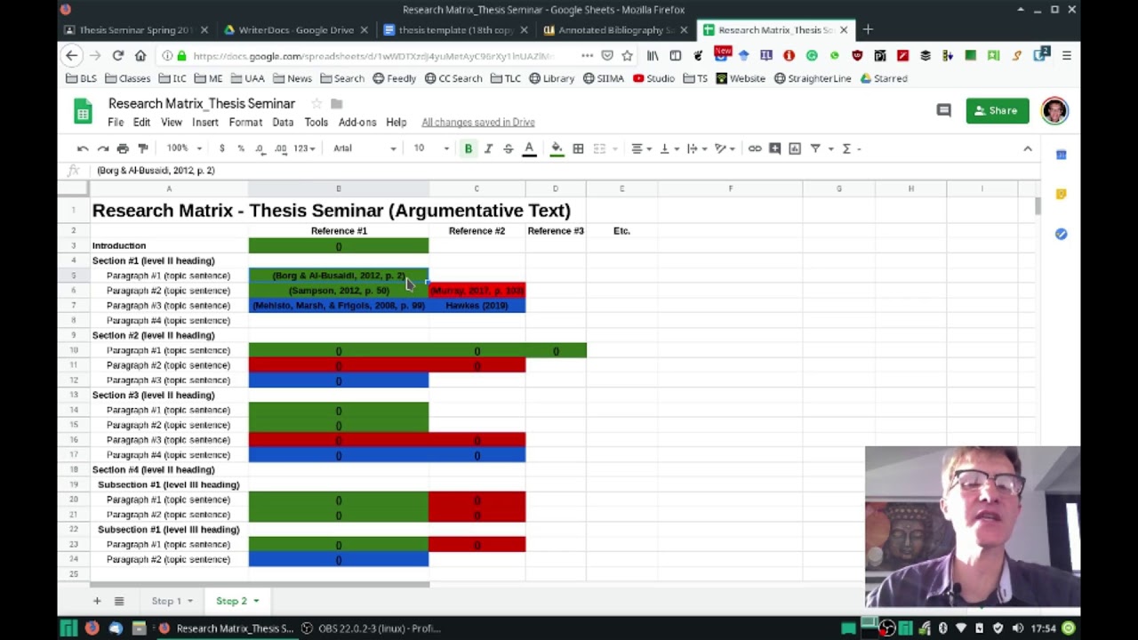 Thesis Seminar: Research Matrix - YouTube