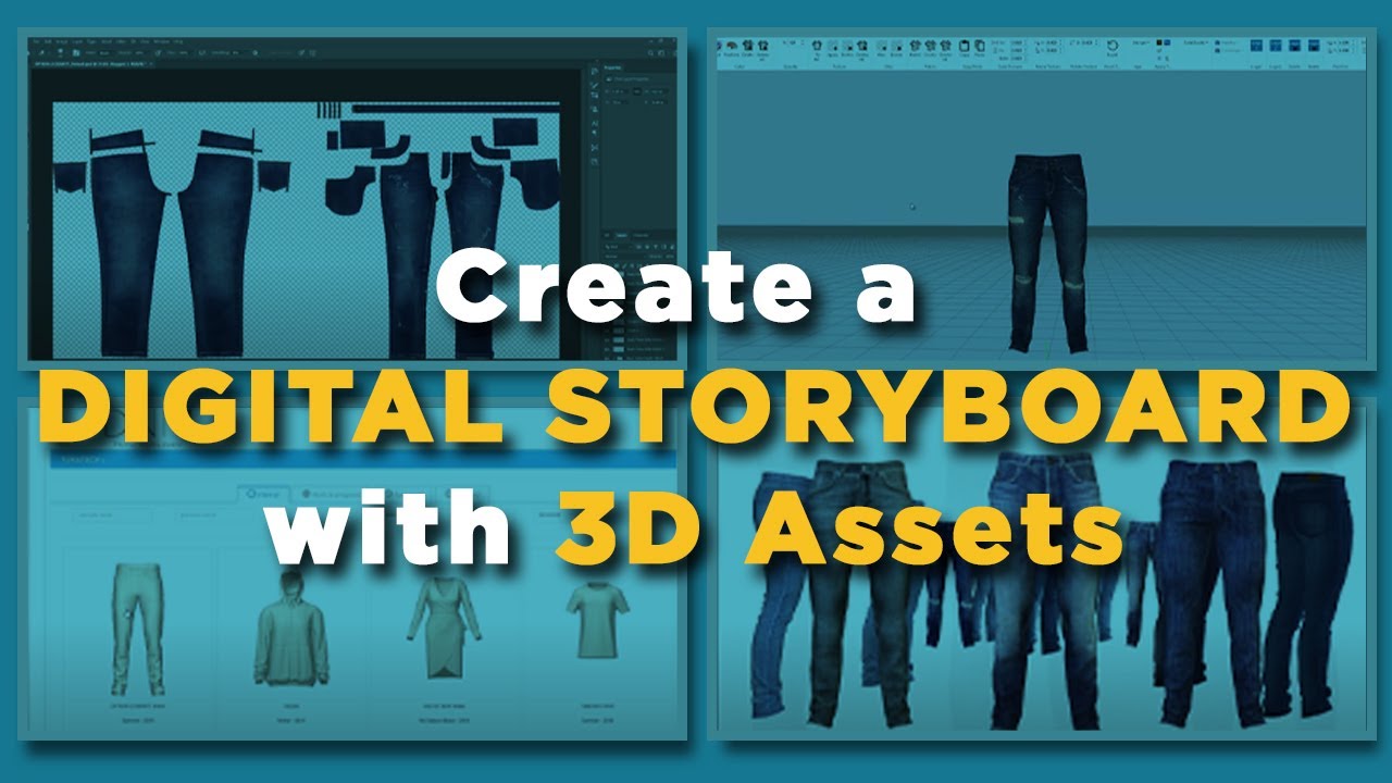 Create a Digital Storyboard with 3D Assets | 3D Fashion Design Software ...