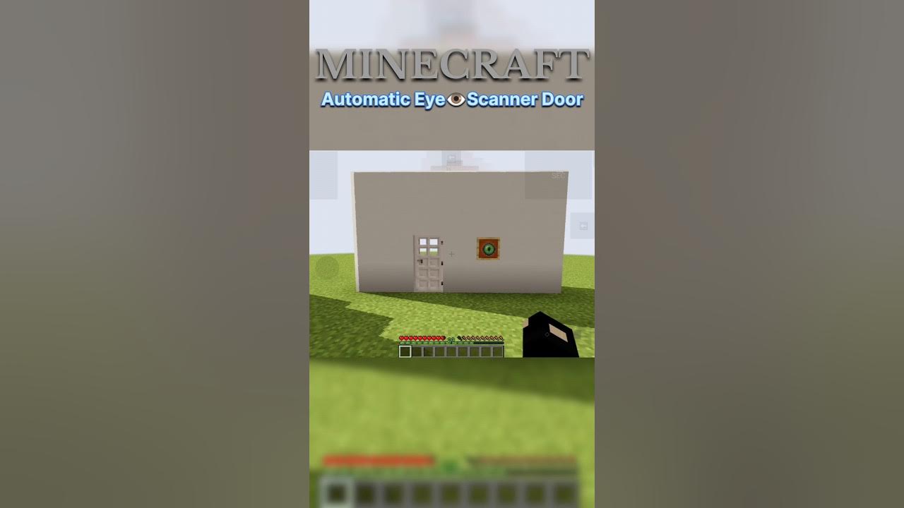 Eye Scanner Door in Minecraft #minecraftbuilds #minecraft #mcpe #minecraftjavaedition # ...