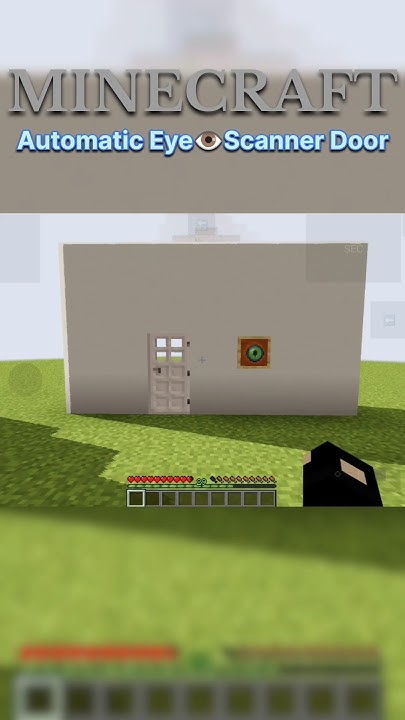 Eye Scanner Door in Minecraft #minecraftbuilds #minecraft #mcpe #minecraftjavaedition # ...