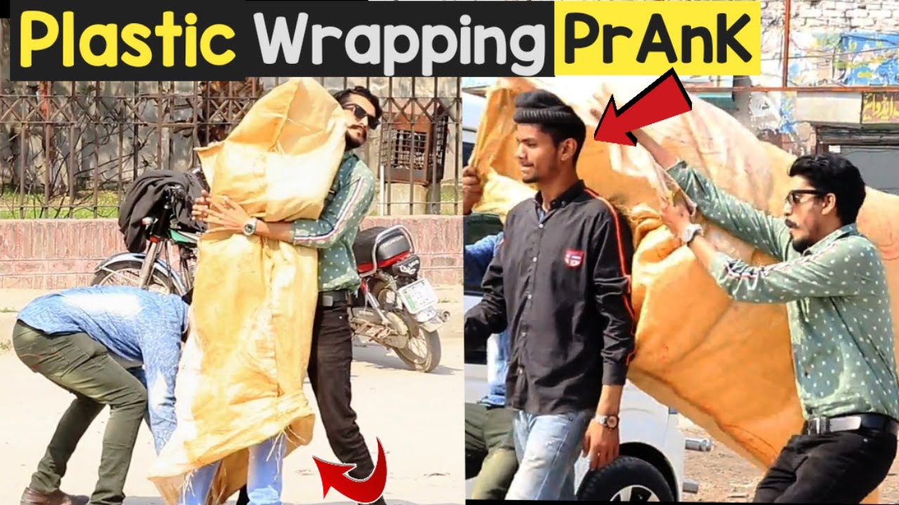 Plastic wrapping Prank l Big PrAnK l part 3 - YouTube
